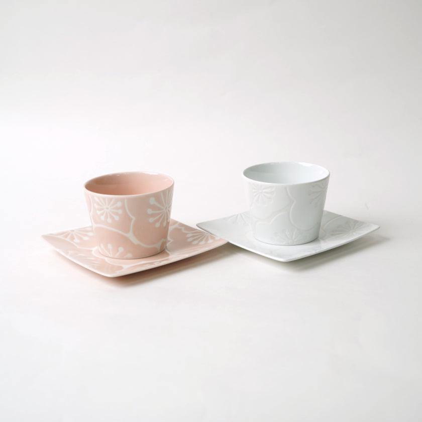 [DISH SETS] HAFURI PLATE & CUP PAIR | HASAMI WARES| SAIKAI TOKI ｜Made in Japan products BECOS