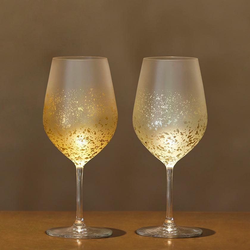 [GLASS] STARDUST AKARI WINE GLASS | KANAZAWA GOLD LEAF | HAKUICHI ｜Made ...