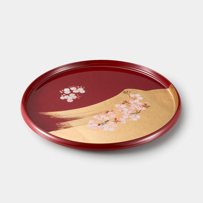 [TRAY] CHERRY BLOSSOM (CIRCLE) | KANAZAWA GOLD LEAF | HAKUICHI ｜Made in ...