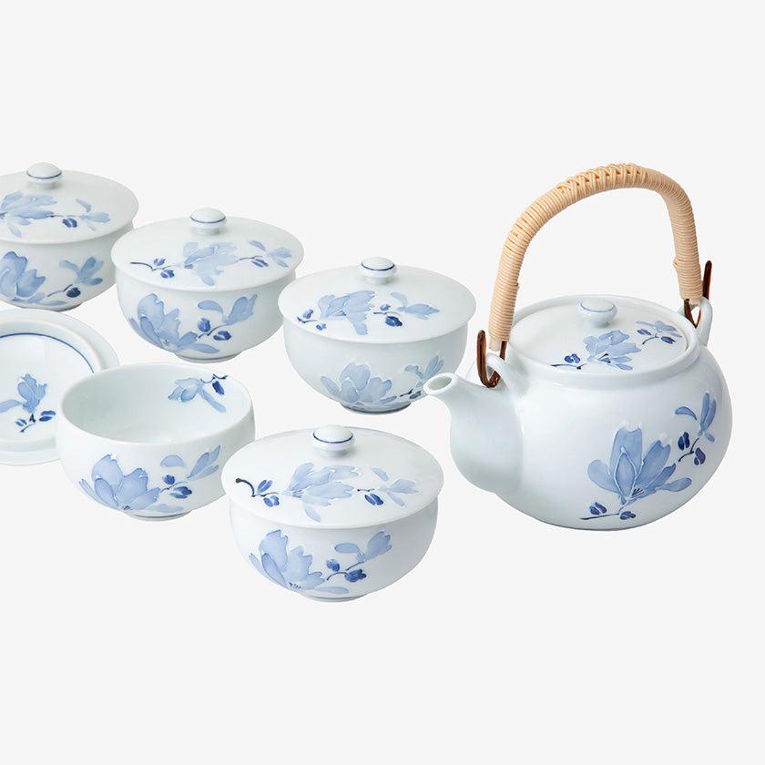 [JAPANESE TEA POT & CUPS SET] TSUJIGAHANA WITH LID | HASAMI WARES| SAI ...