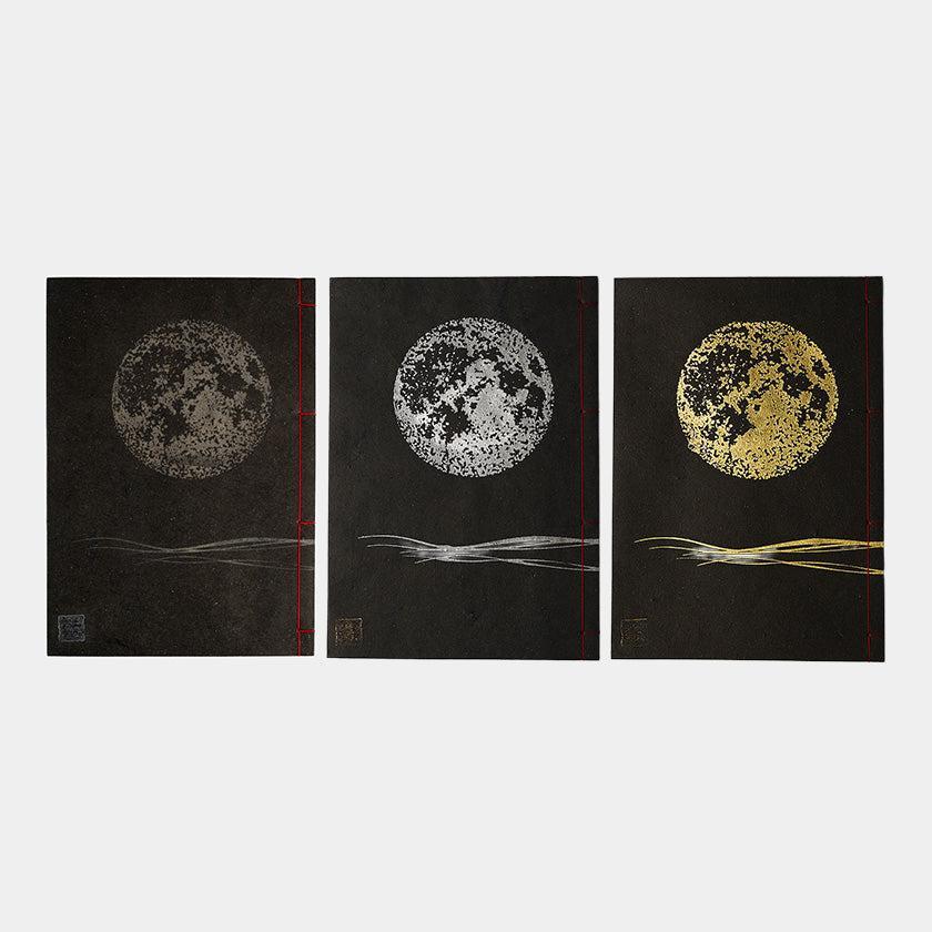[STATIONERY] NOTEBOOK FULL MOON (BLACK) | KARAKAMI (JAPANESE PAPER)EKE ...