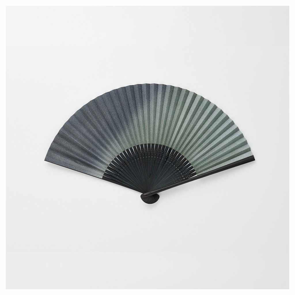 [HAND FAN] MEN'S PAPER FAN THE DAWN OF THE FOREST | KYOTO FOLDING FANS ...