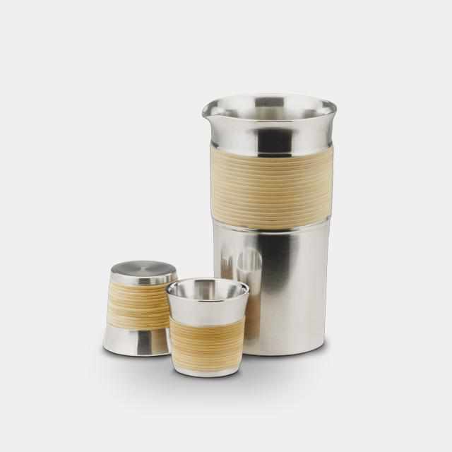 [SAKE BOTTLE] FUJIMAKI LIQUOR BOTTLE SET | OSAKA NANIWA PEWTER WARE ...