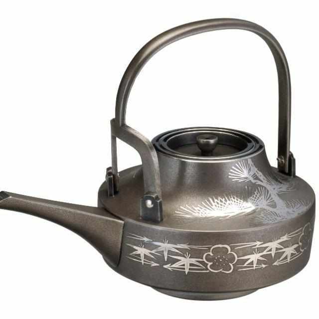[JAPANESE TEA CUP] TEA SET IBUSHI THREE SETS | OSAKA NANIWA PEWTER WAR ...