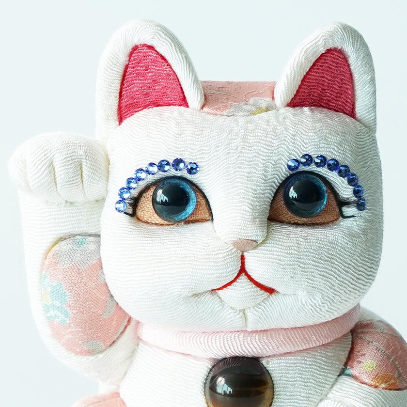 [BECKONING (LUCKY) CAT] MANEKI NEKO FENG SHUI DX WHITE (M) | EDO ART D ...