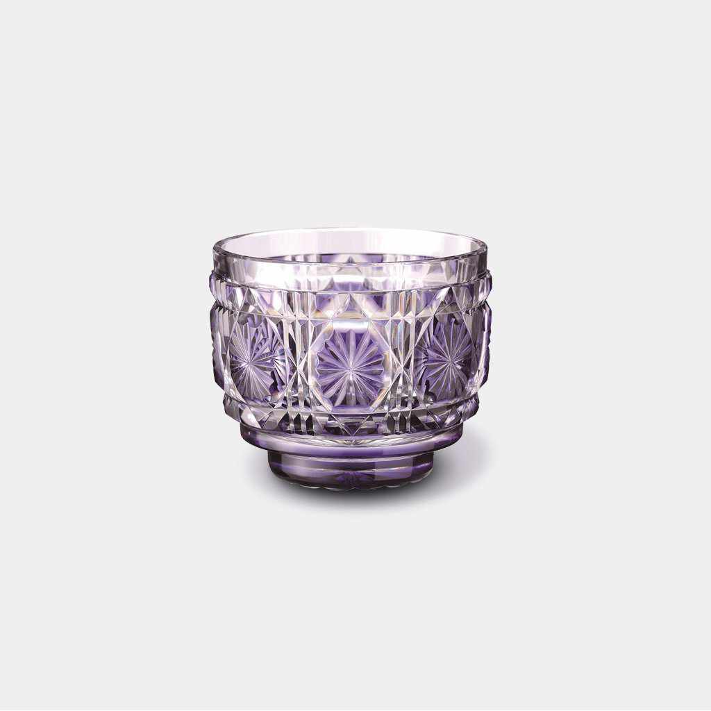[GLASS] OCHOKO (GOLD PURPLE) IN A PAULOWNIA BOX | SATUMA VIDRO | SATSU ...