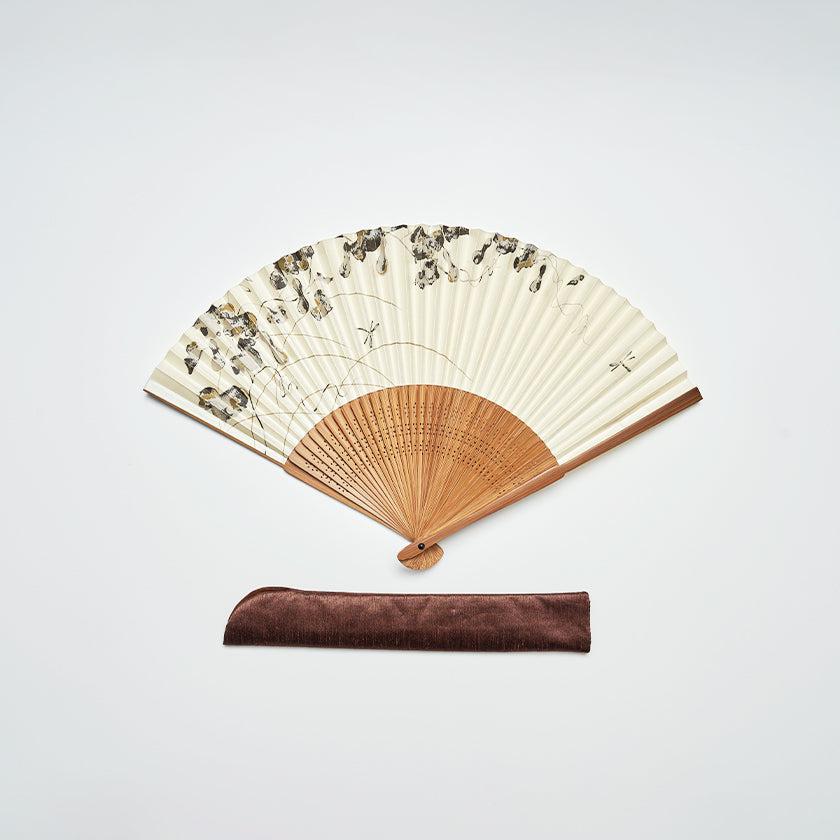[HAND FAN] MEN'S GOURDS & DRAGONFLIES (WITH FAN BAG) | NAGOYA FOLDING ...