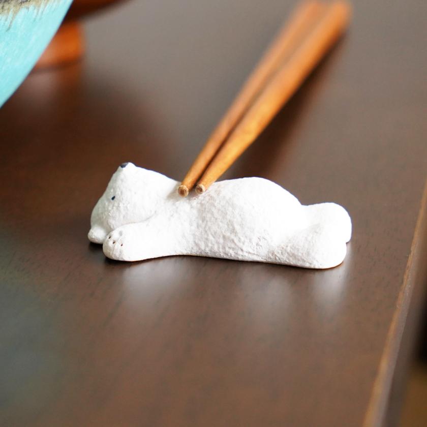 [CHOPSTICK REST] BEAR (2 PIECES) | OTANI WARE | OTANIYAKI TAMURA 1792 ...