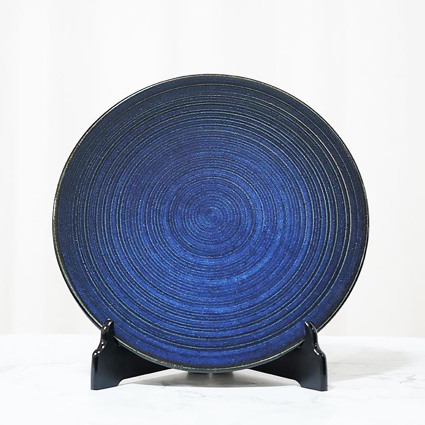 [PLATE] INDIGO (SPACE) | MORI TOKI | OTANI WARE ｜Made in Japan products ...