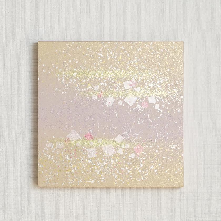 [ARTPANEL] SPRING HARU-KOMON (CHERRY BLOSSOM) L | GOLD AND SILVER DECO ...