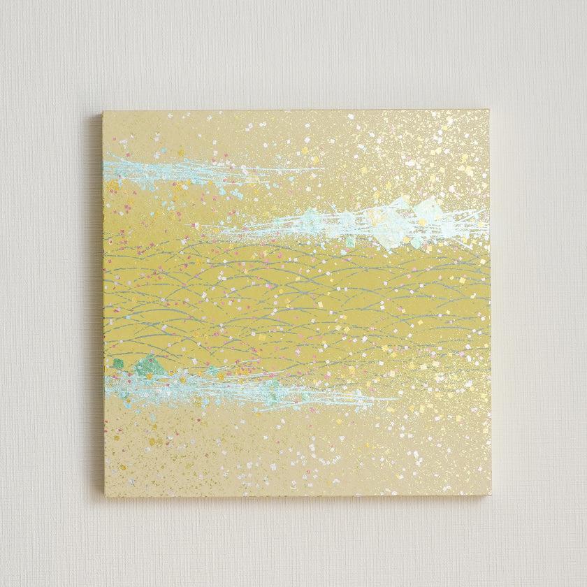 [ARTPANEL] SPRING TSUYU-KUSA (ASIATIC DAYFLOWER) L | GOLD AND SILVER D ...