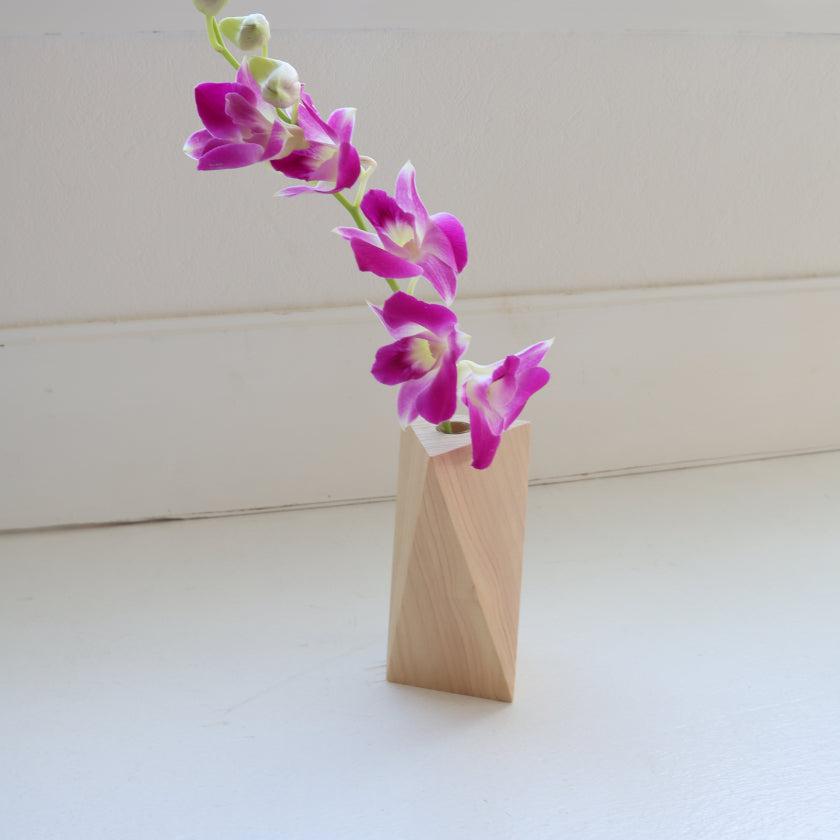 [VASE] FLOWER VASE (TRIANGLE C) | WOODWORKING | KINO-SACHI ｜Made in ...