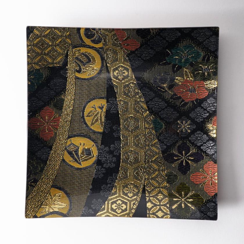 [PLATE] SQUARE NAVY | NISHIJIN TEXTILES| EMURA SHOUTEN ｜Made in Japan ...