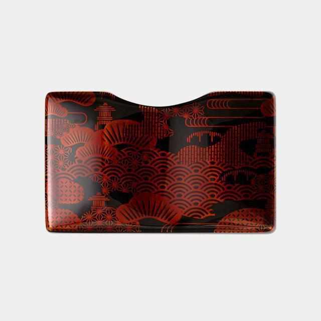 [CARD CASE] URUSHI BUSINESS CARD HOLDER VYAC CARD CASE JAPANESE GARDEN ...